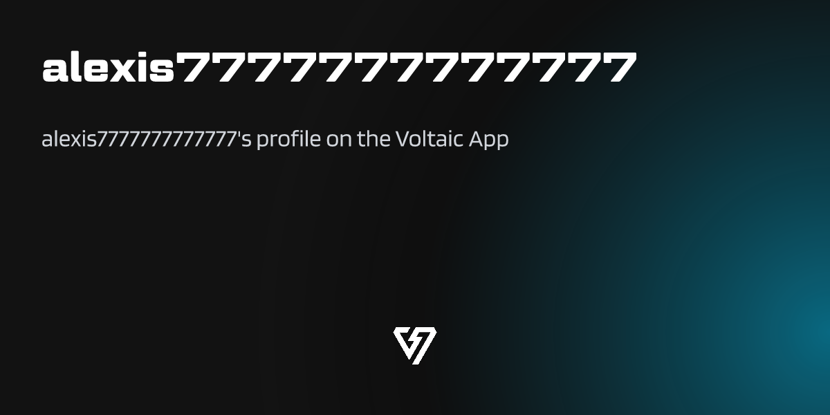 alexis7777777777777 | Voltaic App