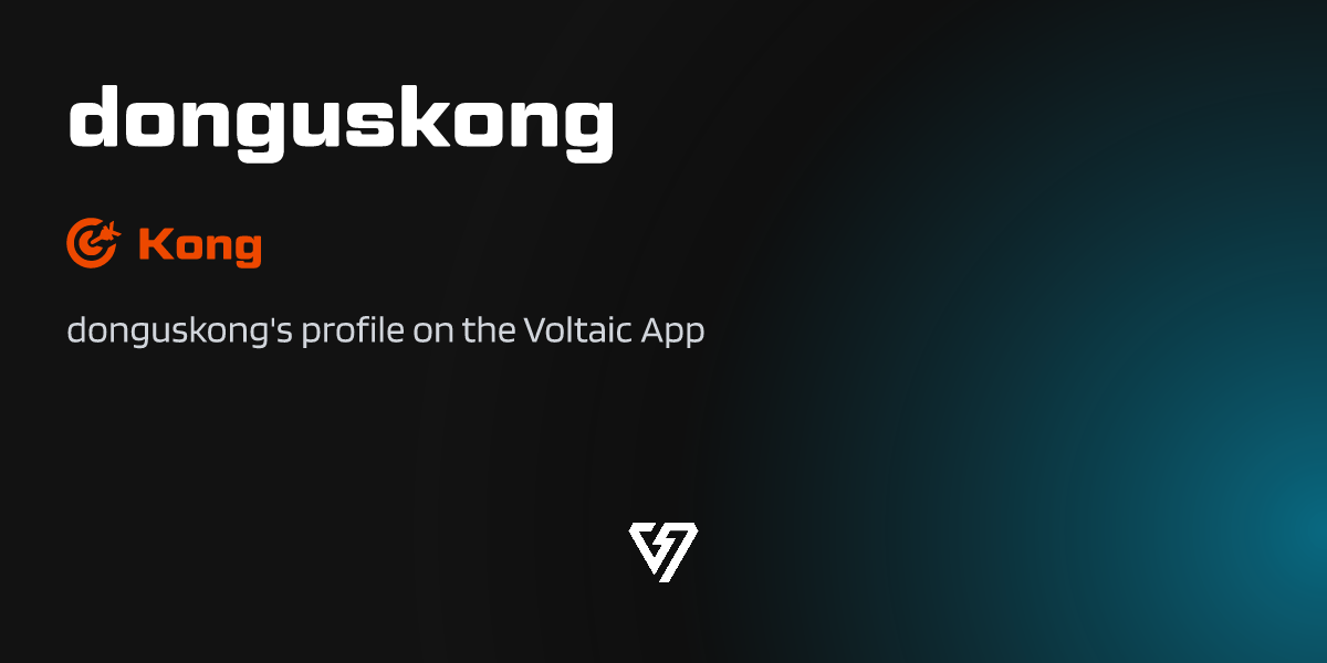donguskong | Voltaic App