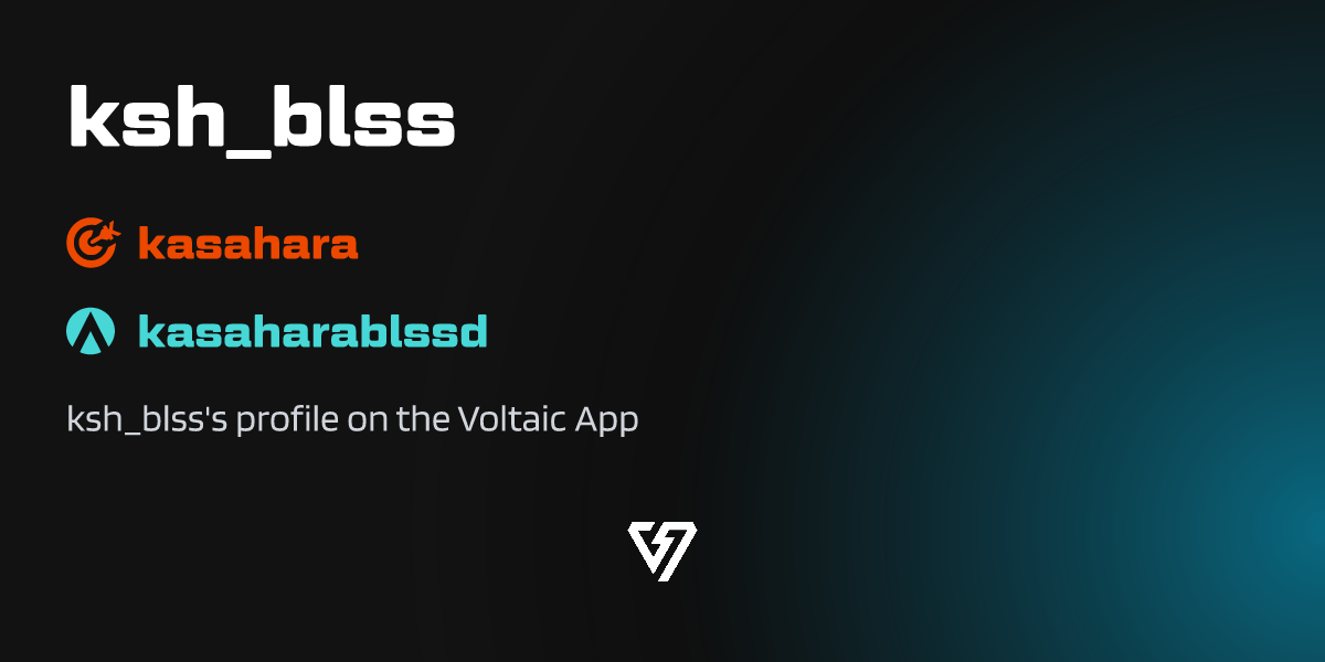 ksh_blss | Voltaic App