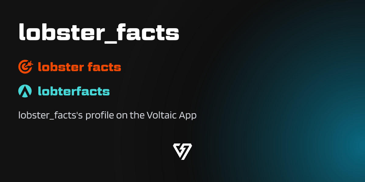 lobster_facts | Voltaic App