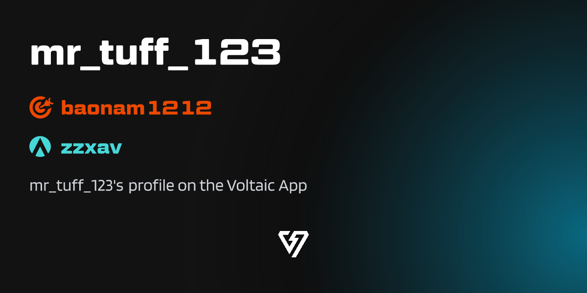 mr_tuff_123 | Voltaic App